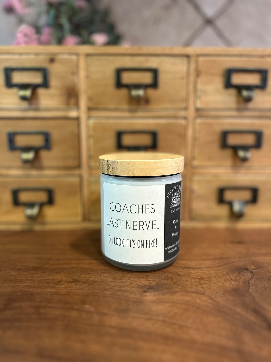 Coaches Last Nerve Oh Look Its on Fire Sports Candle Handpoured Soy Wax ...