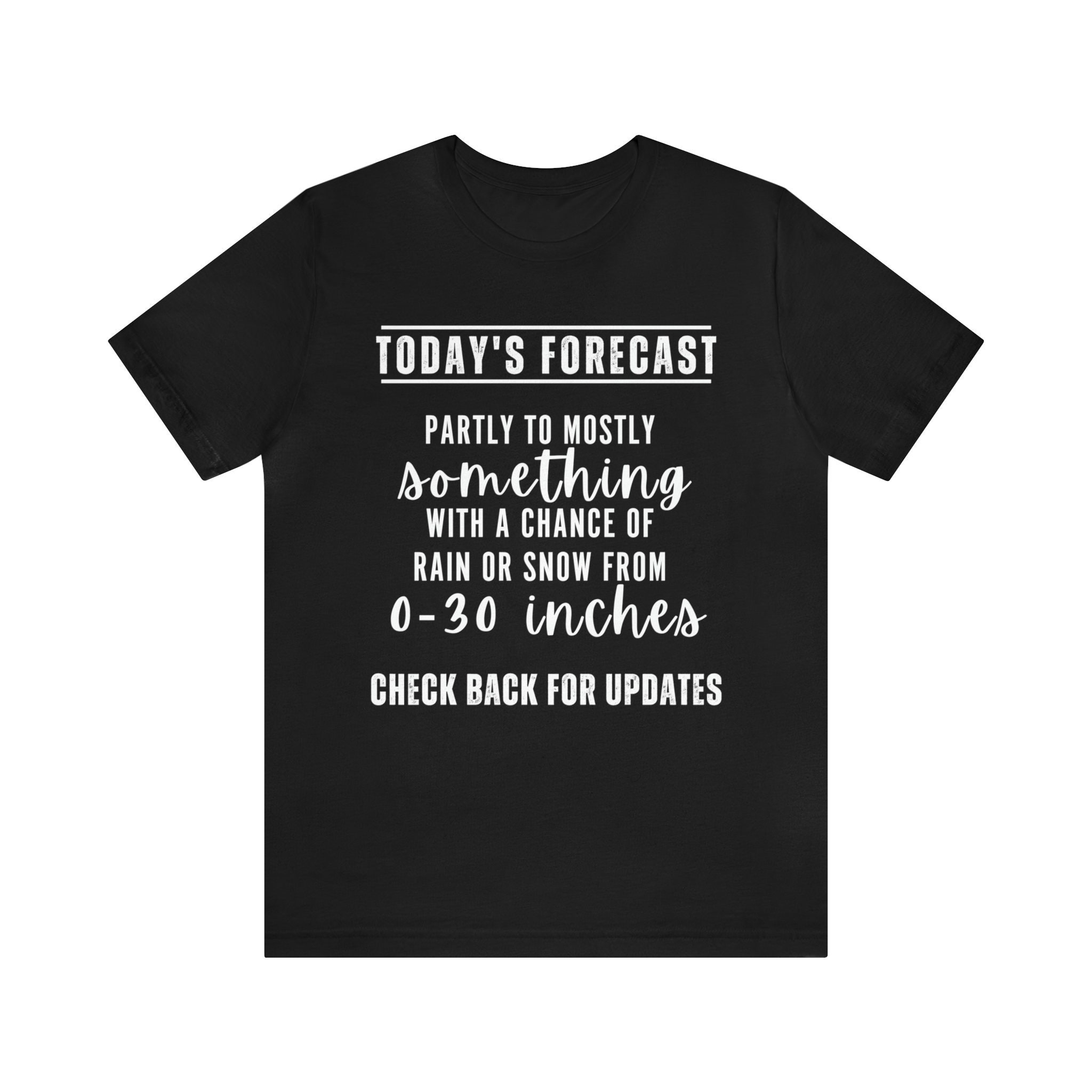 Humorous Weather Forecast Tee, Funny Weather Quote Shirt, Unique Gift ...
