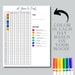 A Year in Pixels Printable, Pixel Journal, Year at a Glance, Yearly ...