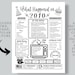 2010 Year You Were Born Printable: Birthday Gift (digital Download) - Etsy