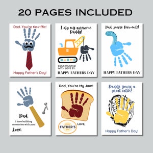 Fathers Day Handprint Craft | Dad Birthday Gift | DIY Gift for Dad ...