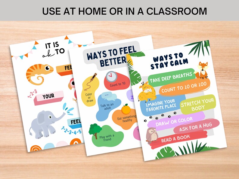 Calm Down Corner Poster Printables, Calming Corner, Emotional ...