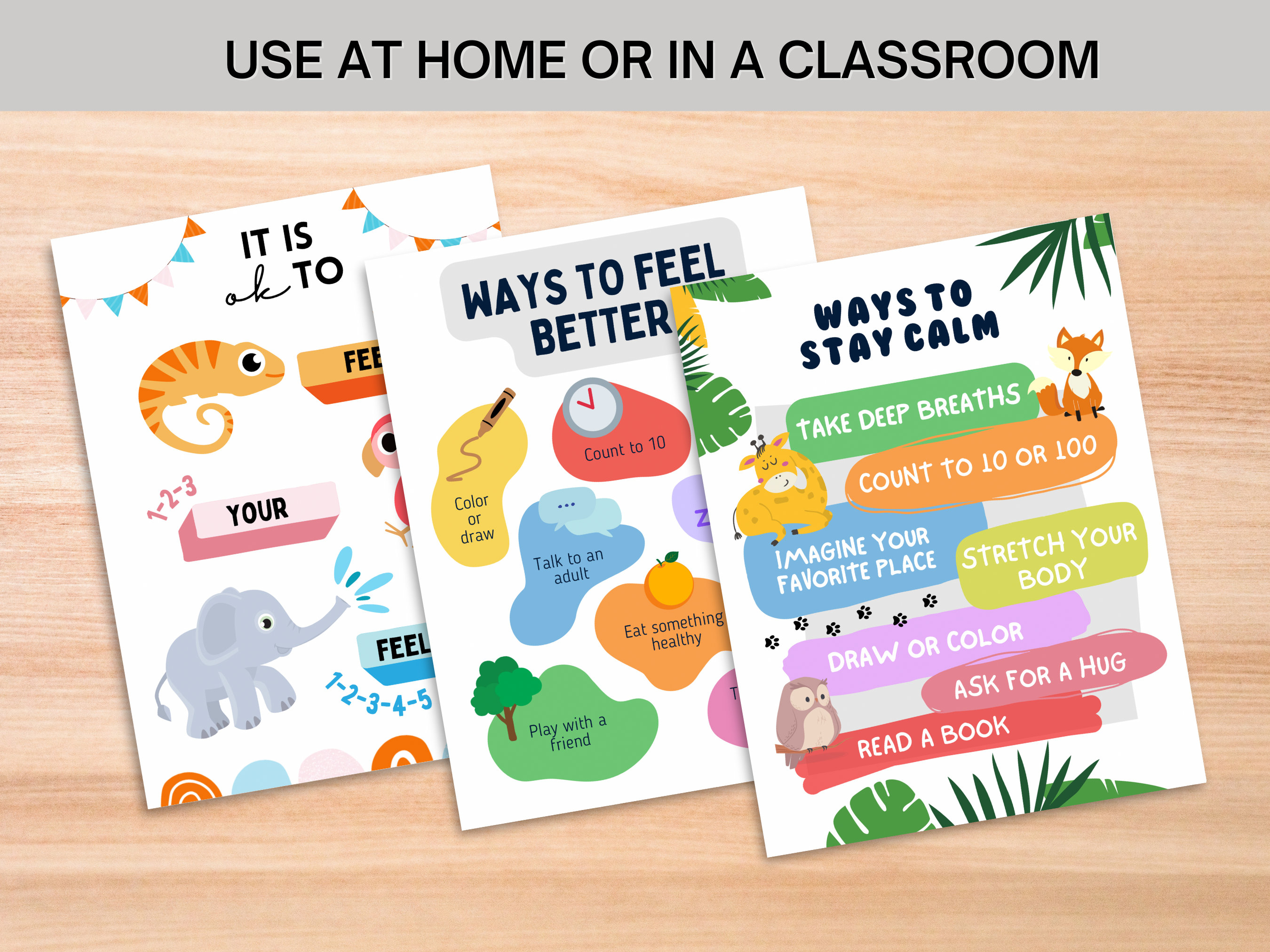 Calm Down Corner Poster Printables, Calming Corner, Emotional ...