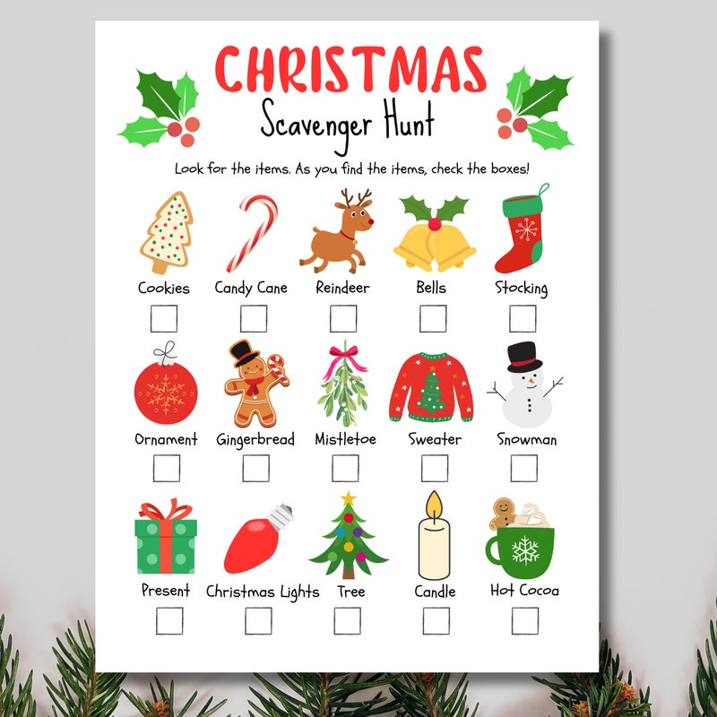 Scavenger Hunt Christmas - Etsy