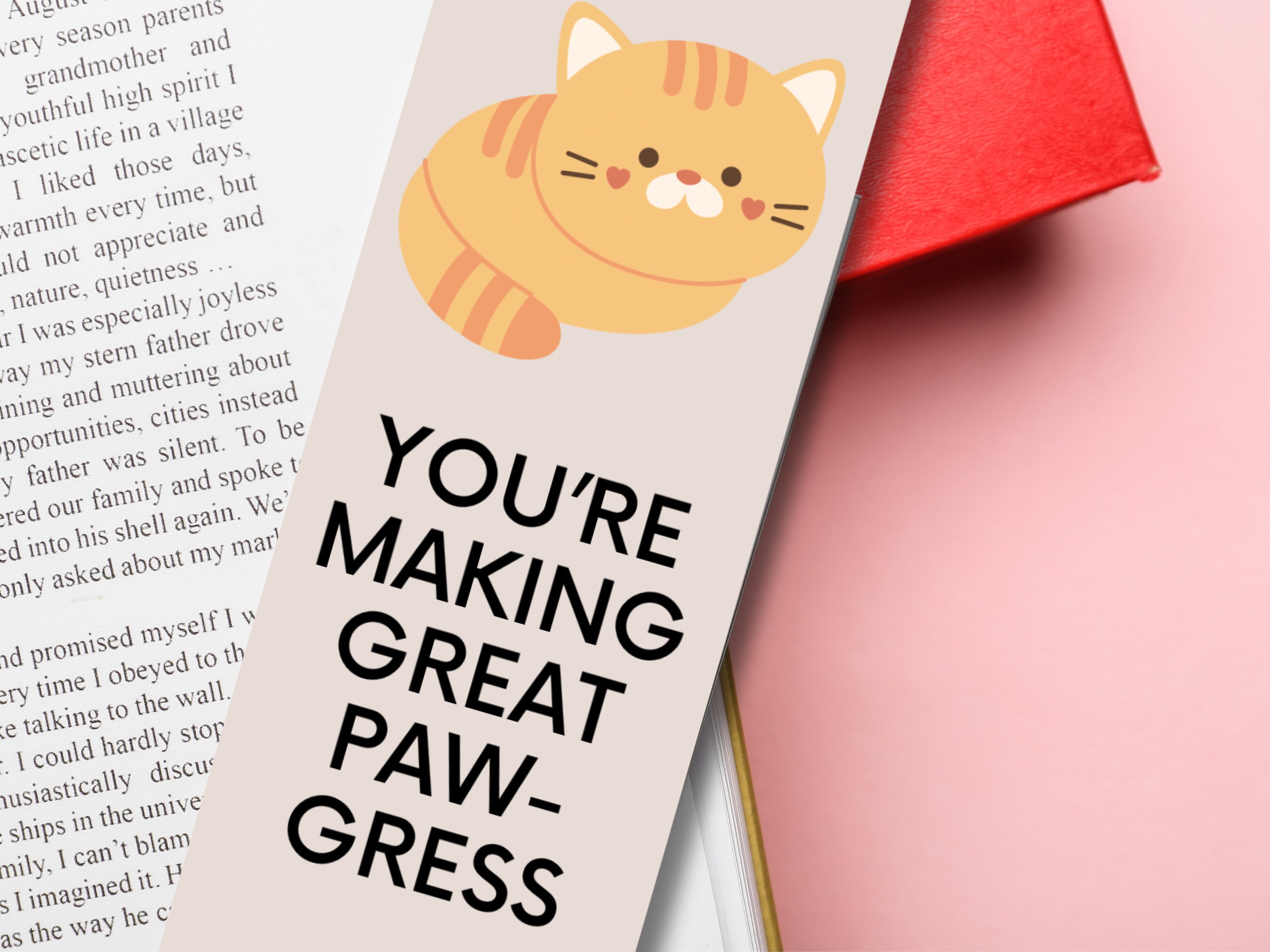 Cat Bookmarks, Cat Themed Bookmarks, Cat Printable Bookmark Set ...