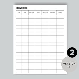 Running Logs, Running Trackers, 100 Mile Tracker, Printable Walking ...