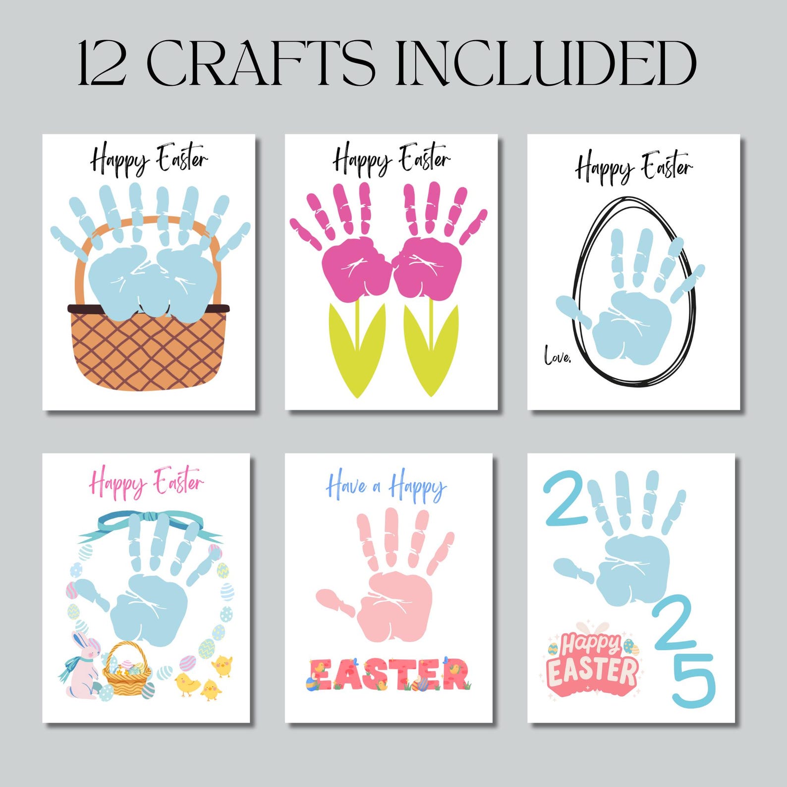 2025 Easter Handprint Art, Easter Handprint Crafts, Easter Footprint ...