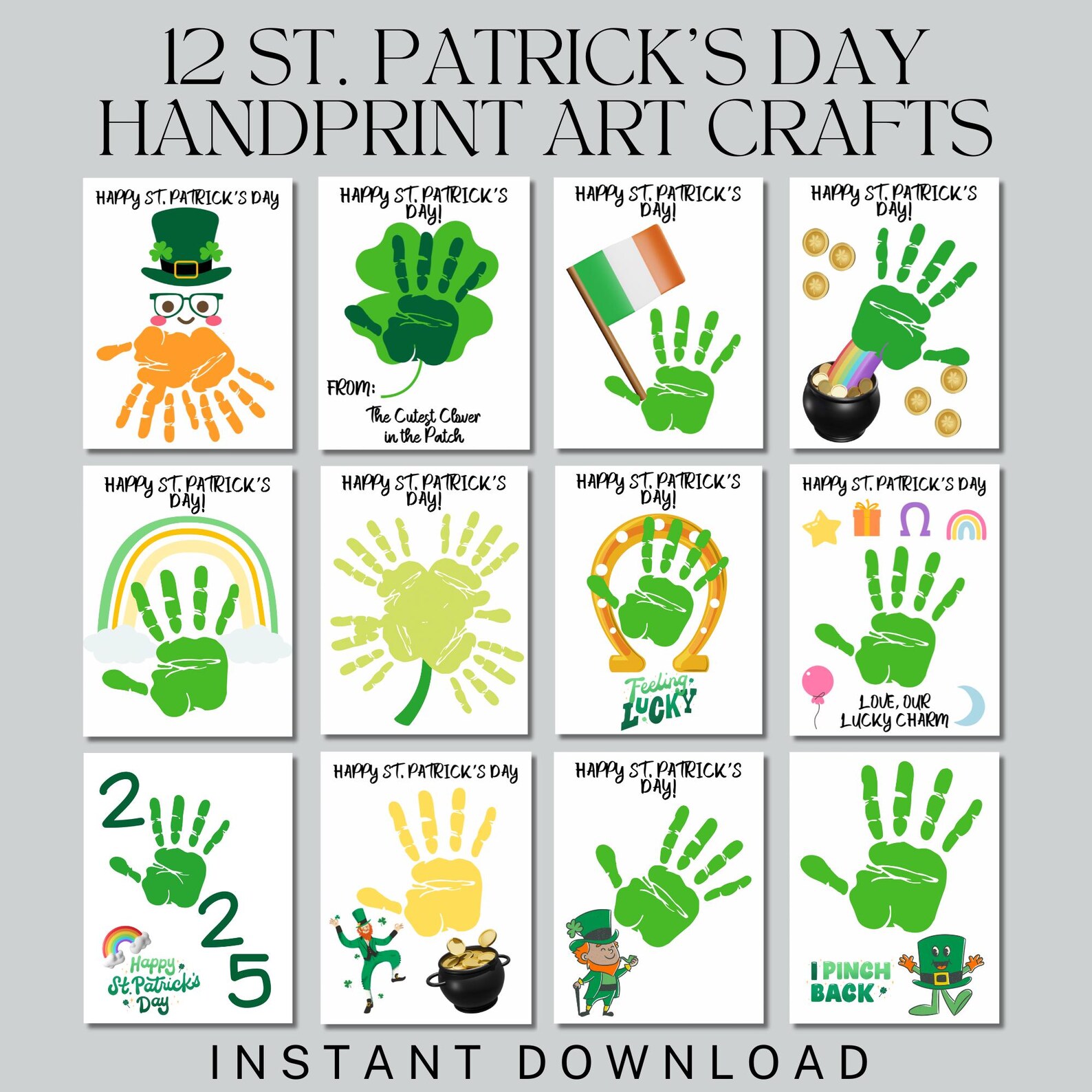 2025 St. Patrick's Day Handprint Art, St Patricks Day Handprint Crafts ...