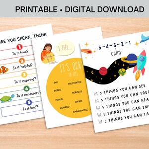 Calm Down Corner Poster Printables, Calming Corner, Emotional ...