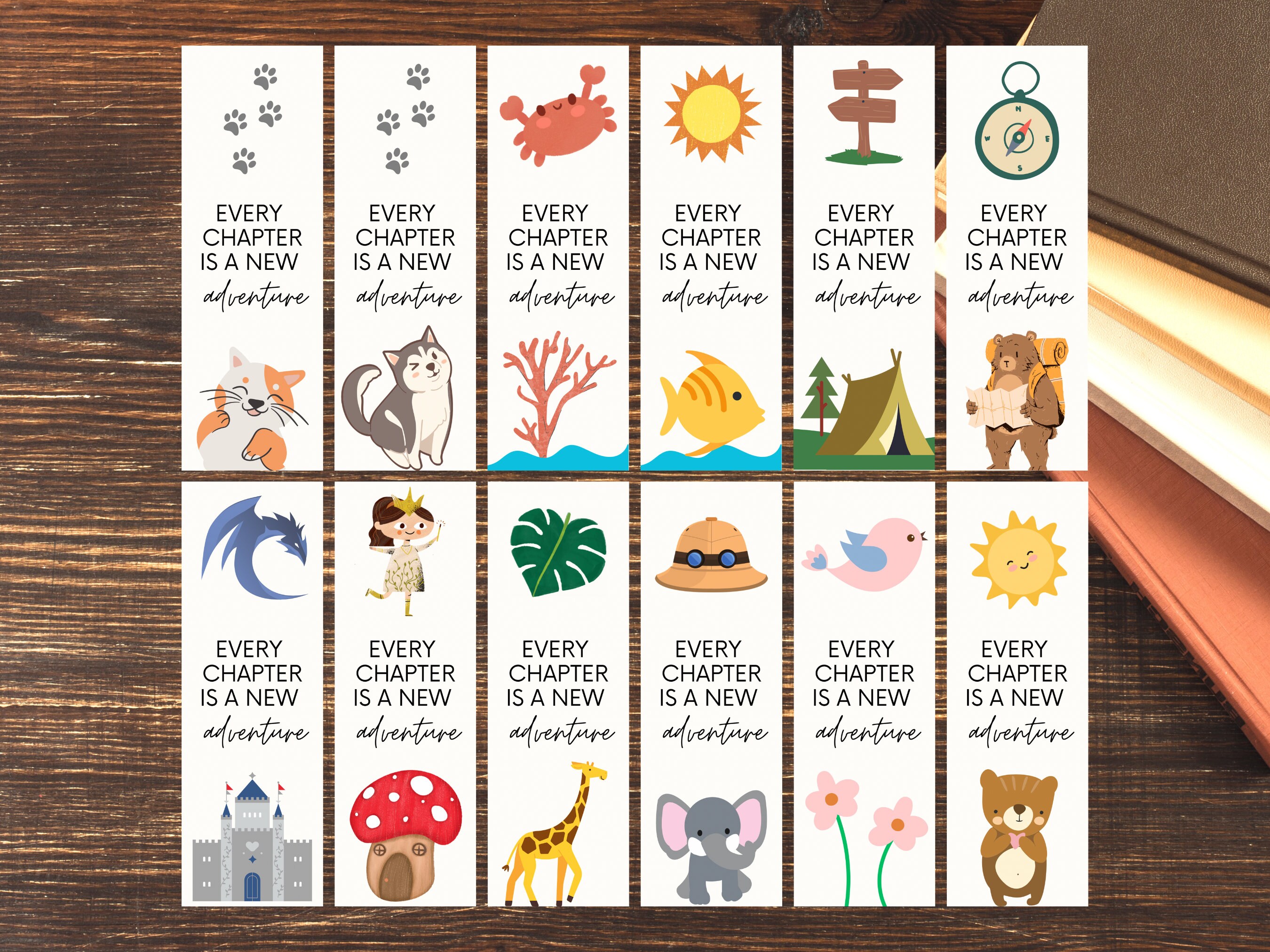 Adventure Bookmarks, Every Chapter is A New Adventure Printable ...