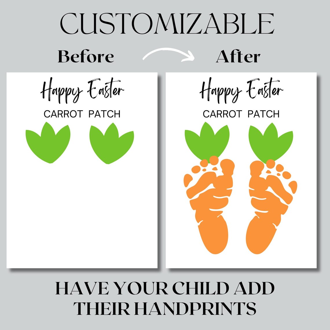 2025 Easter Handprint Art, Easter Handprint Crafts, Easter Footprint ...