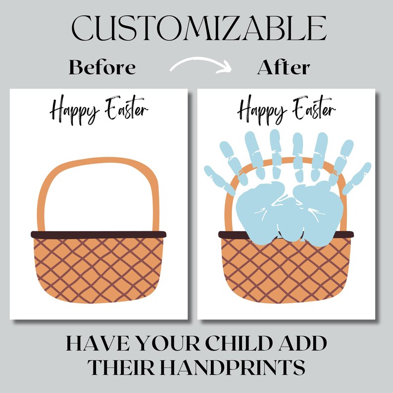 2025 Easter Handprint Art, Easter Handprint Crafts, Easter Footprint ...