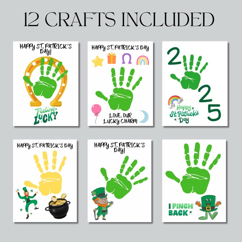 2025 St. Patrick's Day Handprint Art, St Patricks Day Handprint Crafts ...