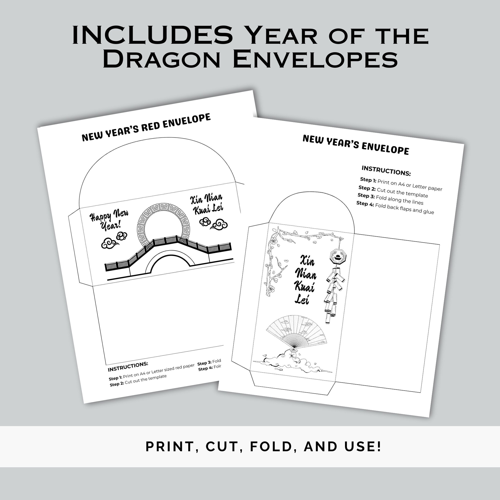 Chinese New Year Activity Bundle, Lunar New Year Printable Pages, Year ...