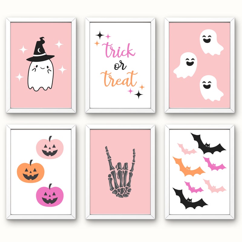Cute Halloween Poster - Etsy