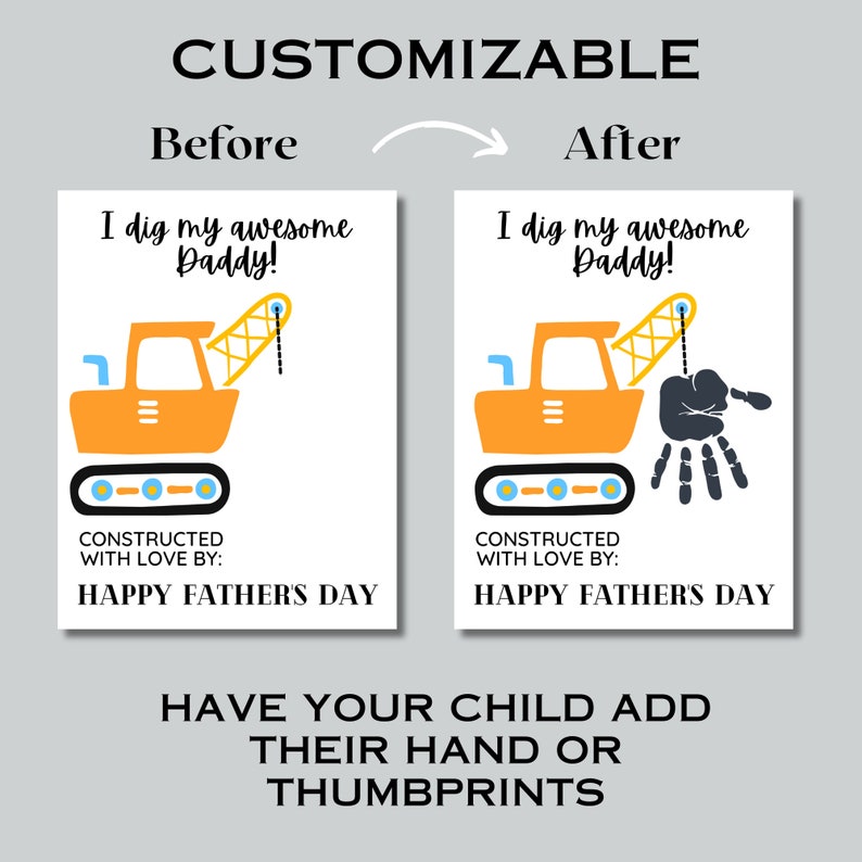Fathers Day Handprint Craft | Dad Birthday Gift | DIY Gift for Dad ...