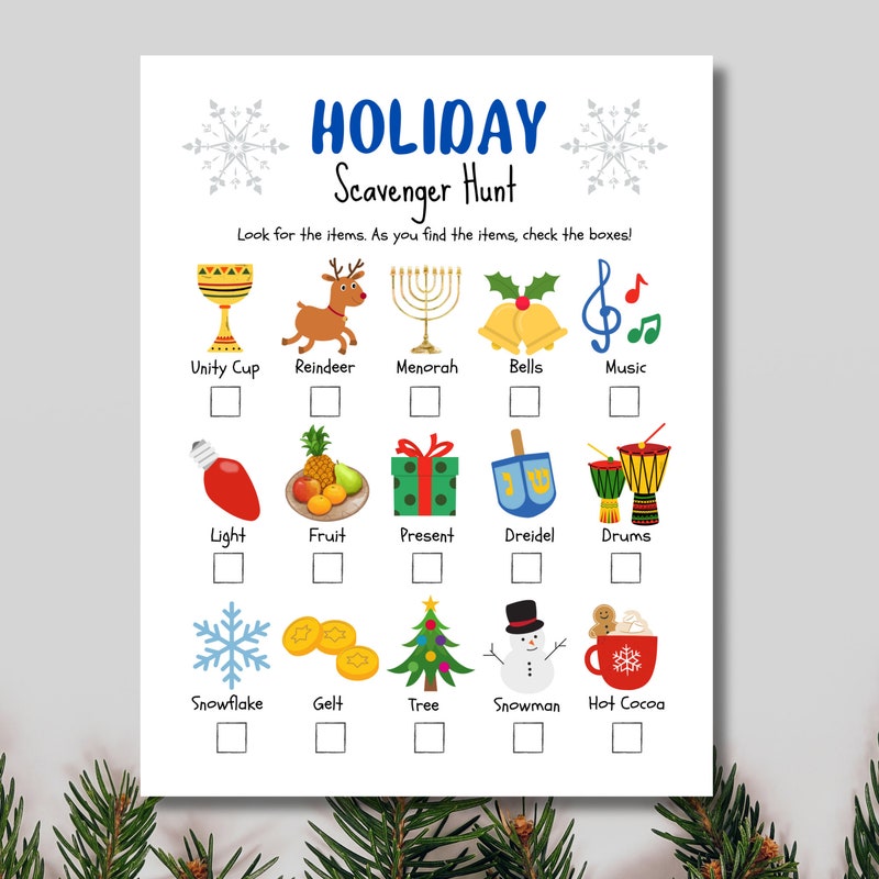 Scavenger Hunt Christmas - Etsy