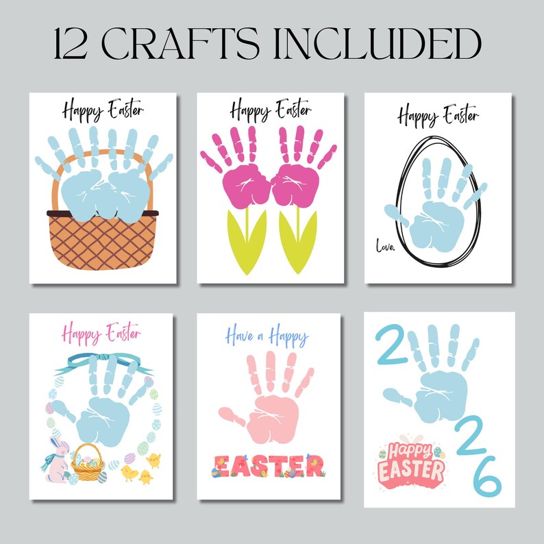 Easter Handprint Art Crafts: School Keepsake (PDF Digital Download) - Etsy