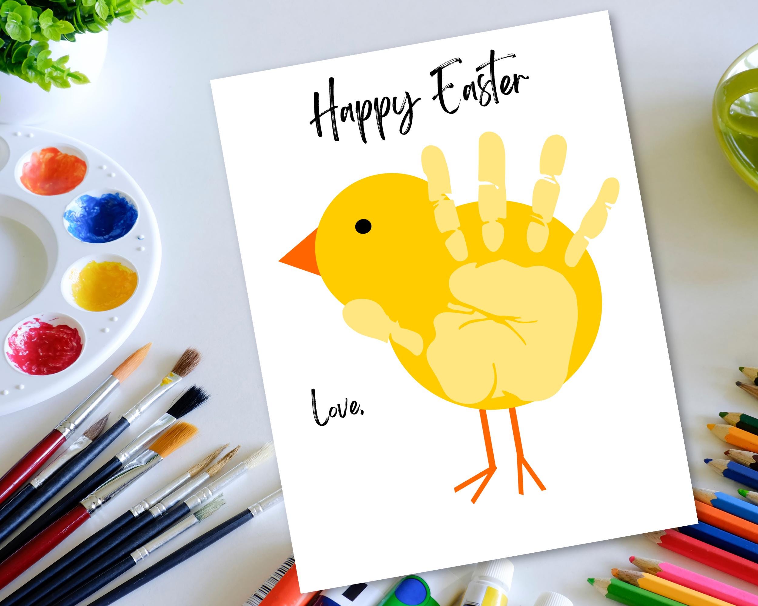 Easter Handprint Art Crafts: School Keepsake (PDF Digital Download) - Etsy