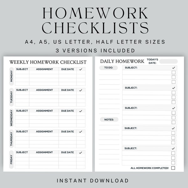 Student Planner - Etsy