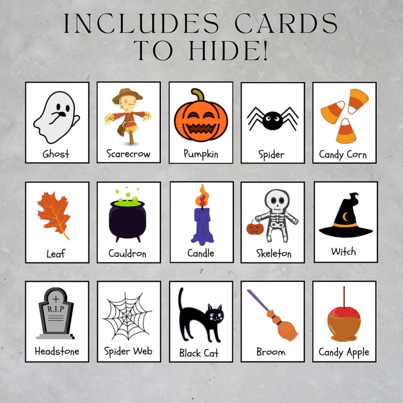 Halloween Scavenger Hunt, Halloween Kids Game, Printable Scavenger Hunt ...