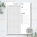 A Year in Pixels Printable, Pixel Journal, Year at a Glance, Yearly ...