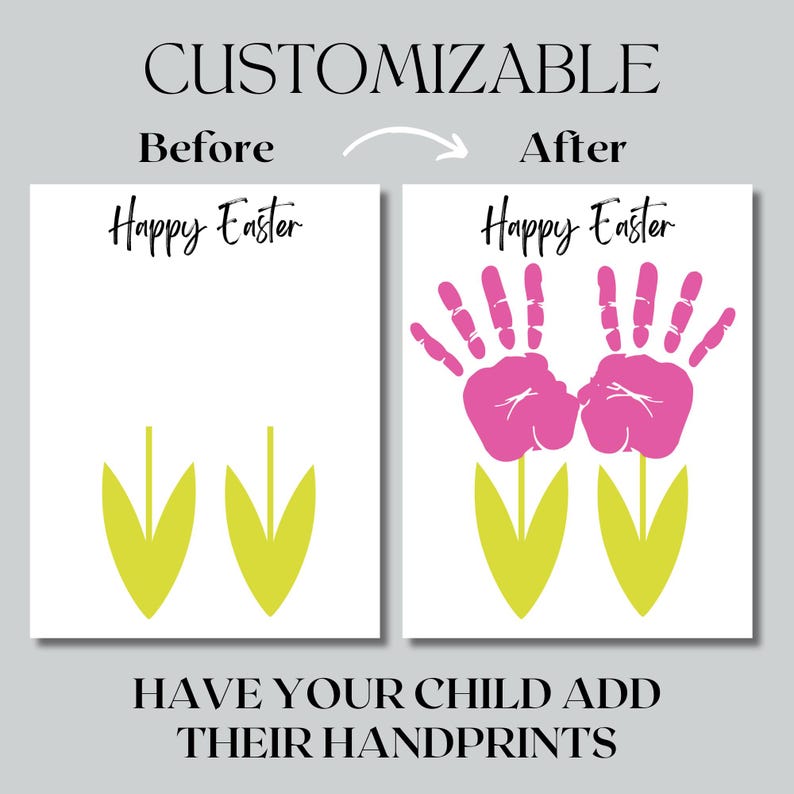 2025 Easter Handprint Art, Easter Handprint Crafts, Easter Footprint ...