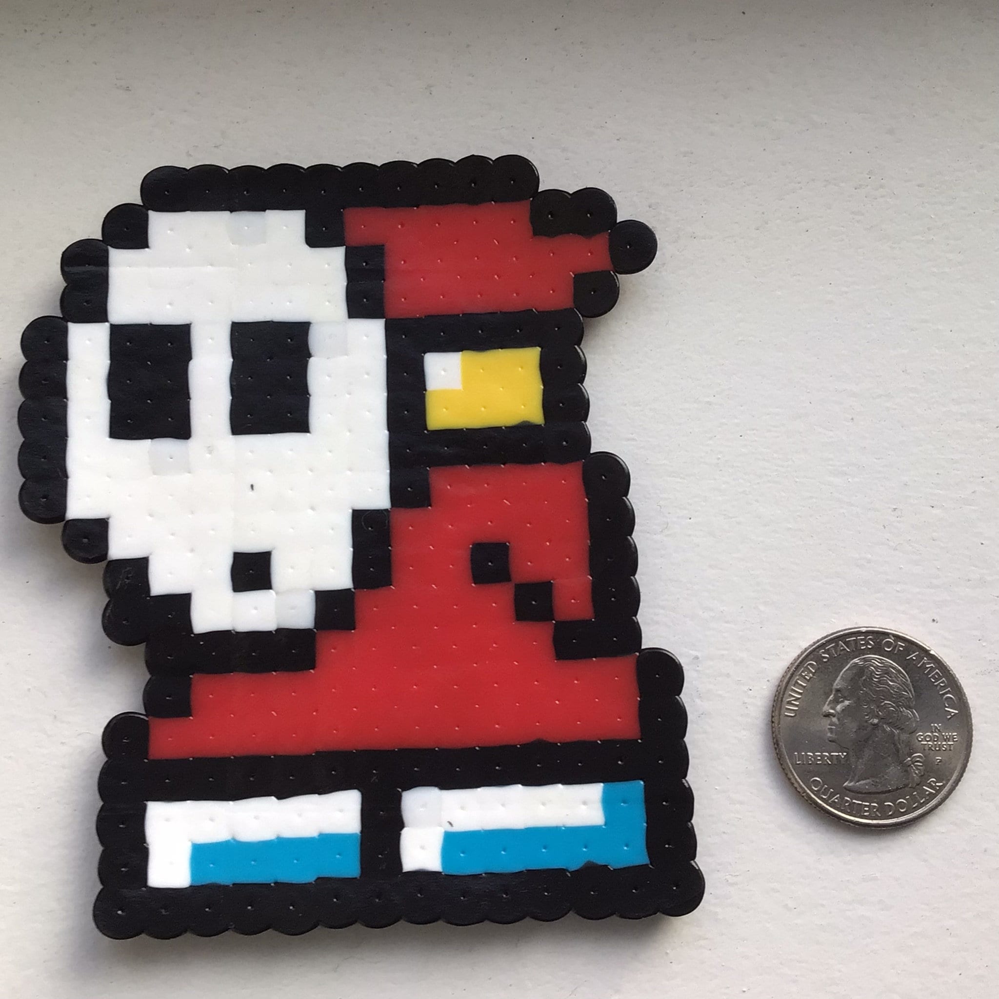 Shy Guy Bit Map Art With Perler Beads Etsy
