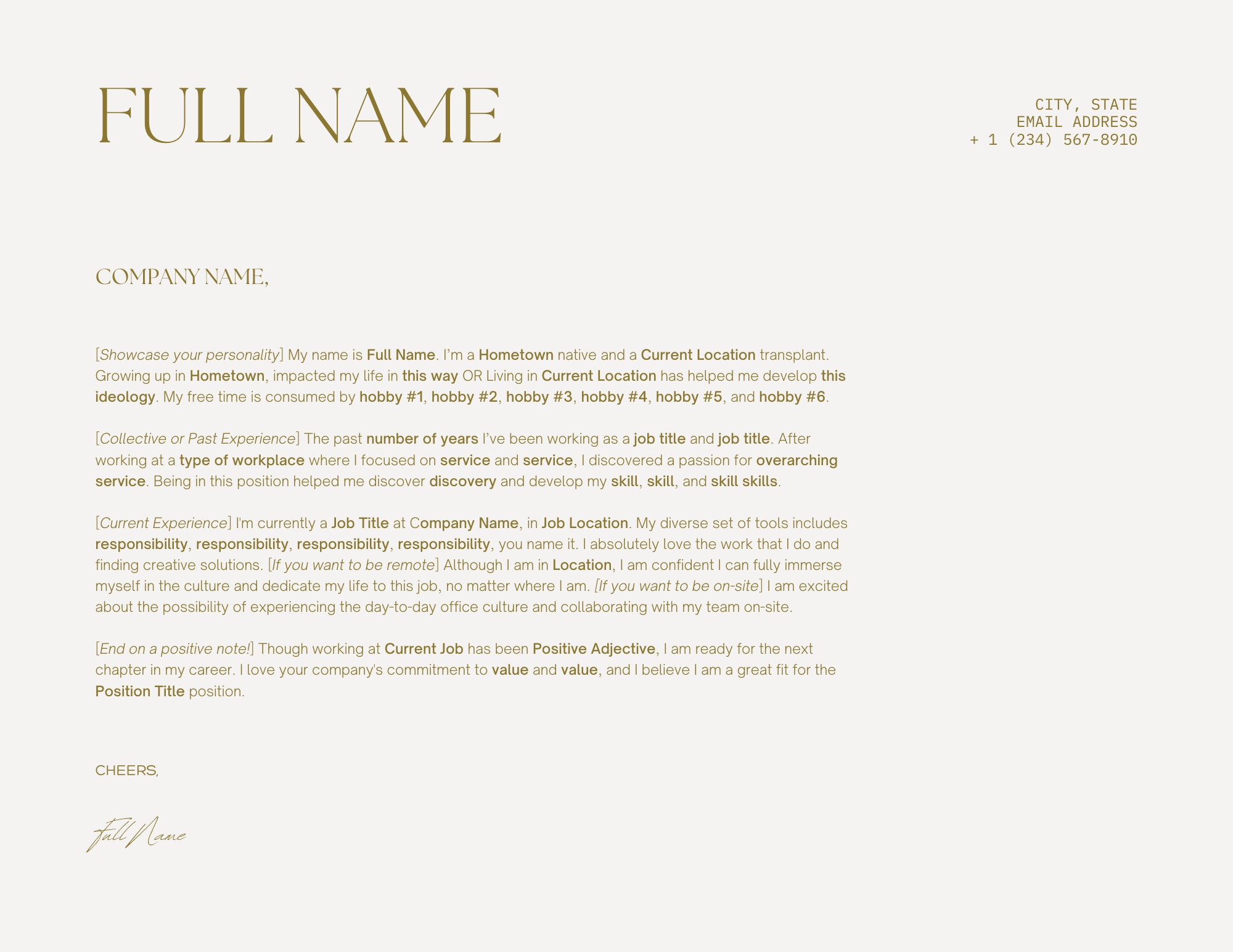 Creative, Modern Resume Cover Letter Canva Template - Etsy