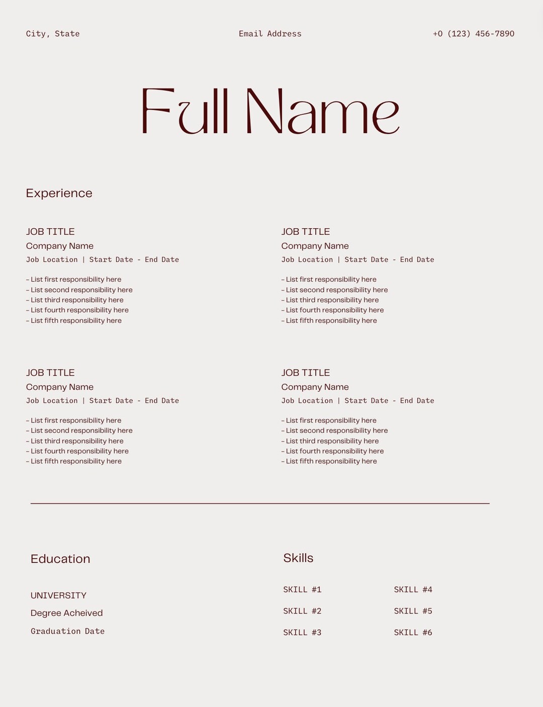 Manifest Your Dream Job Resume + Cover Letter Canva Template - Etsy