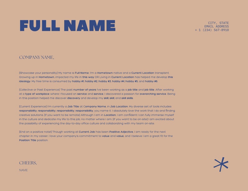 Fun, Creative Resume + Cover Letter Canva Template - Etsy