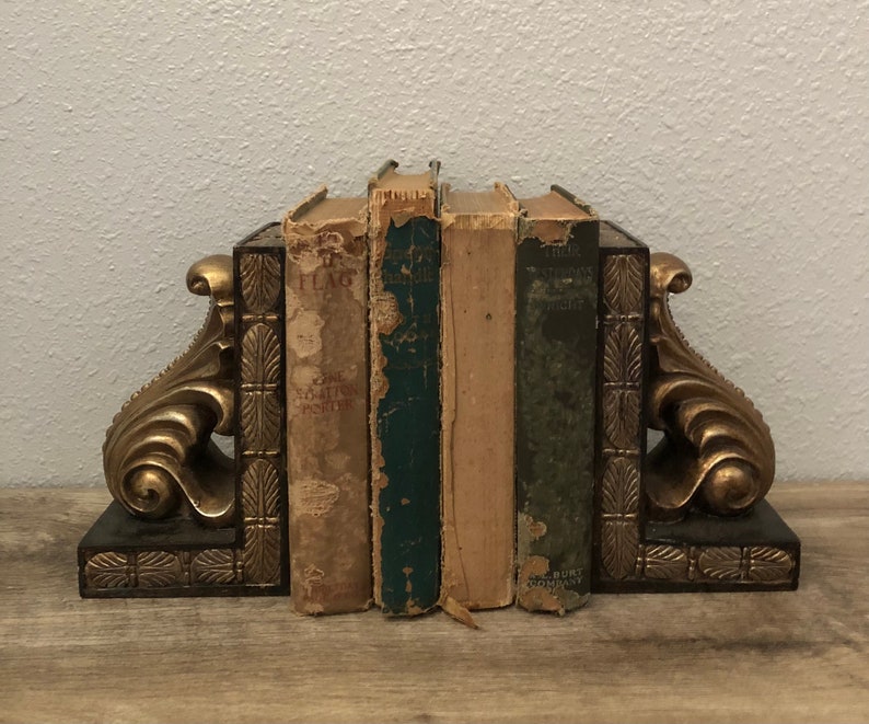 Antique Book Bundle, Book Stack Decor, Staging Books, Antique Hardcover ...