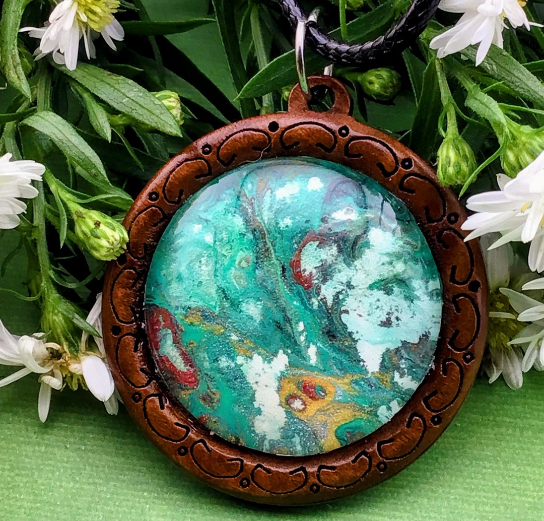 Unique, Handmade Jewelry, BOHO Fluid Art Necklace, Gifts for Women ...