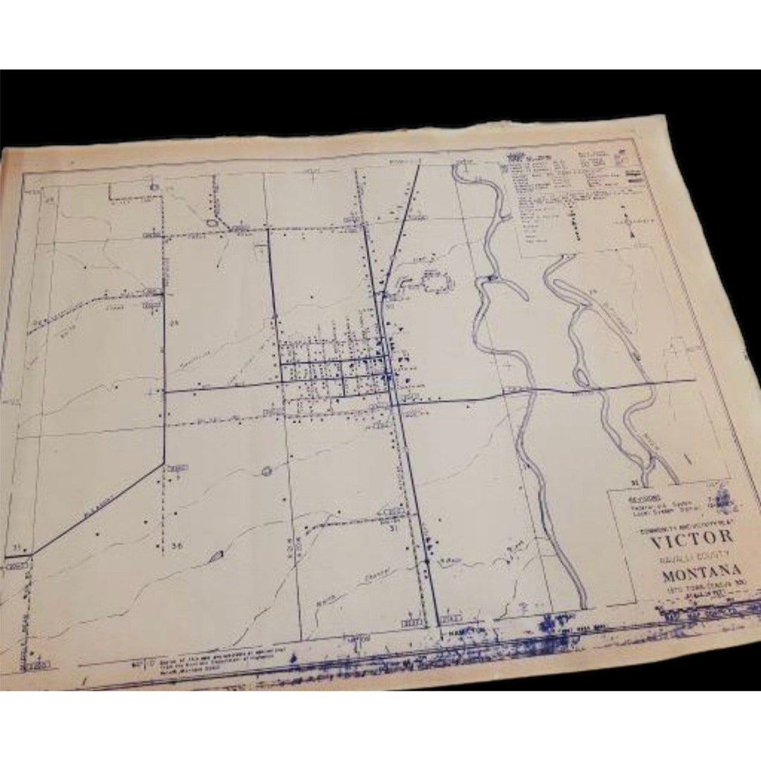 Vtg Ravalli County Montana Road Index Map Collection FIRST EDITION ...
