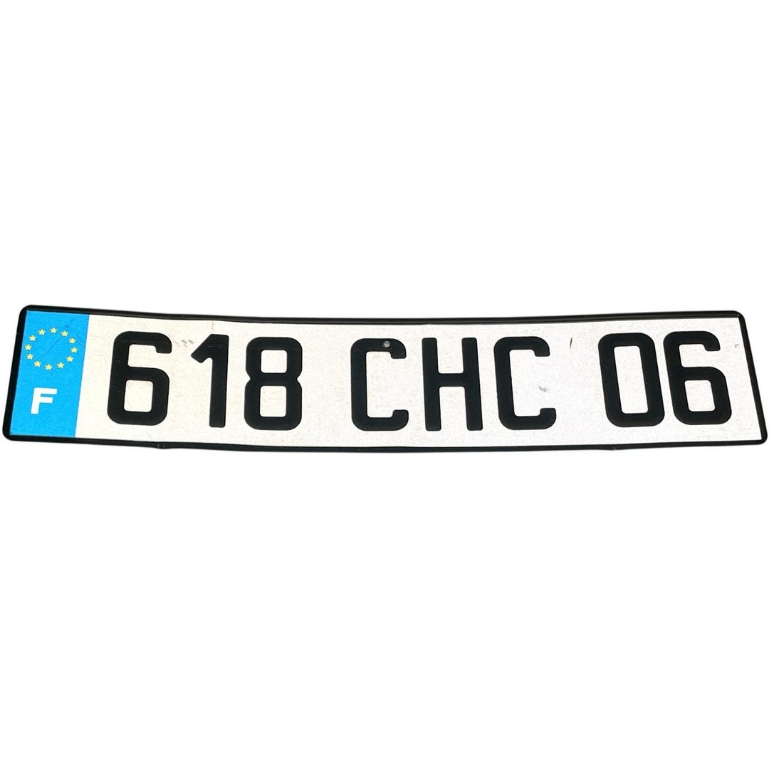 Vintage French License Plate 618 CHC 06 EU France Metal 20.5” - Etsy