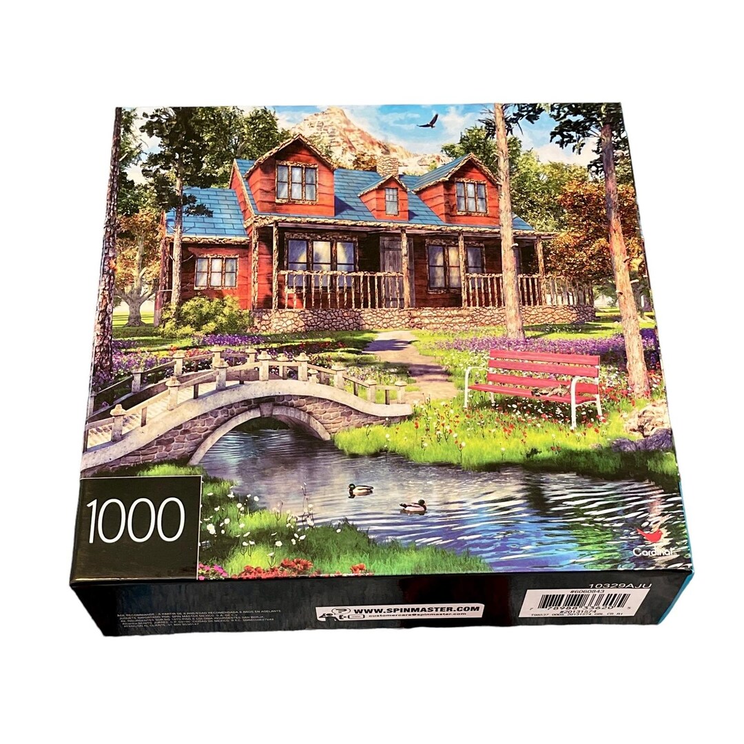 Pine Cabin 1000 Piece Jigsaw Puzzle by Spinmaster 20" X 27" - Etsy