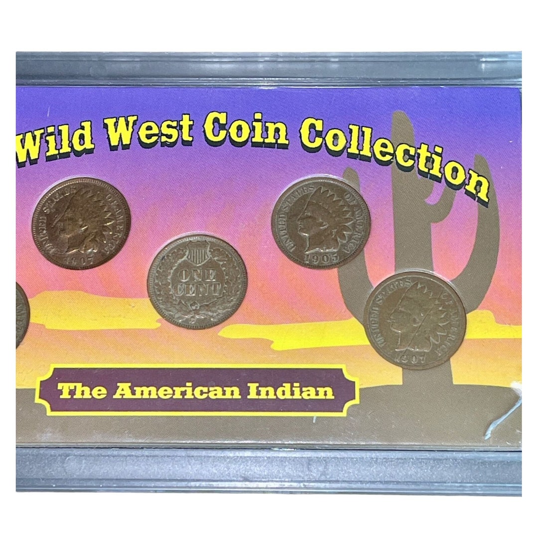 Vintage the Wild West Coin Collection the American Indian Head Penny ...