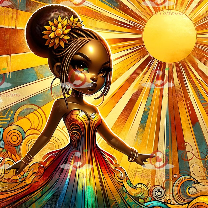 Chibi Elemental Queen Print: Seasonal Majesty Series (PNG Files) - Etsy