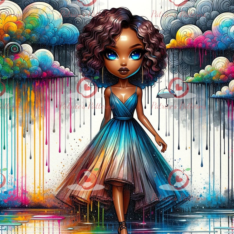 Chibi Elemental Queen Print: Seasonal Majesty Series (PNG Files) - Etsy