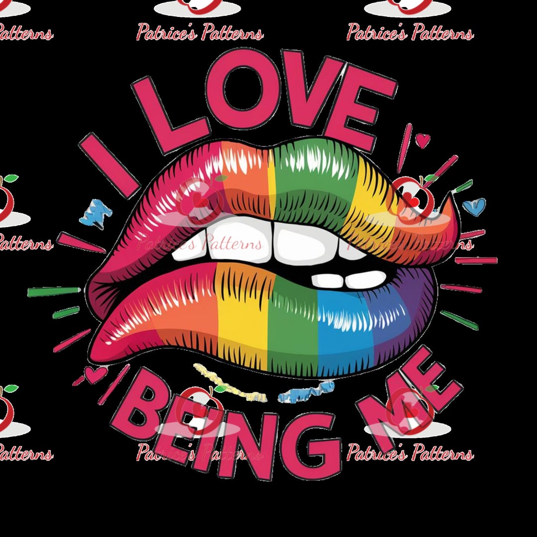 Pride Rainbow Lips Sticker, LGBTQ Gift, Self-expression Colorful Lip ...