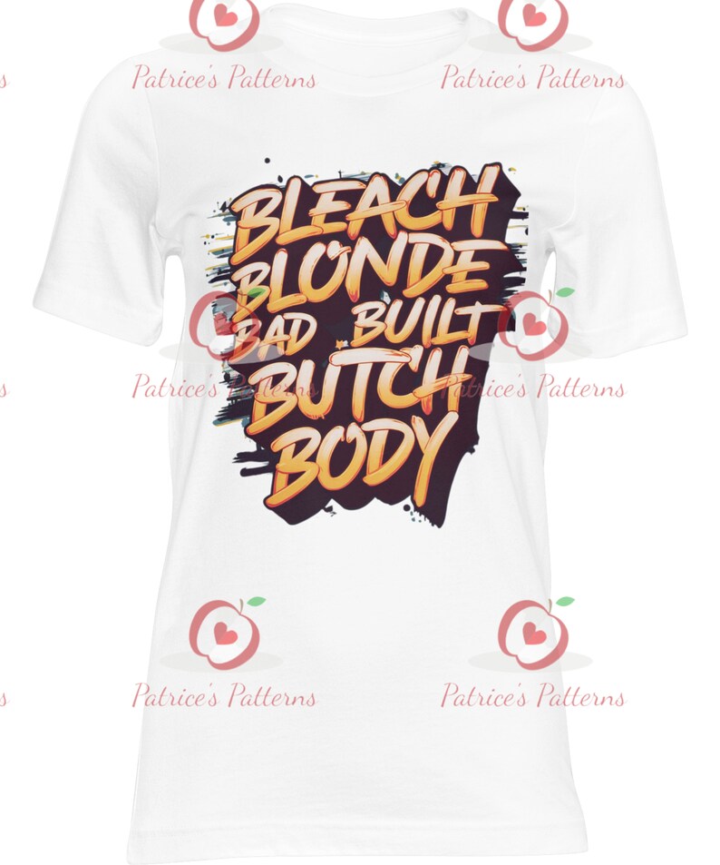 Bleach Blonde, Bad Build, Butch Body PNG Digital Download Drama at the ...