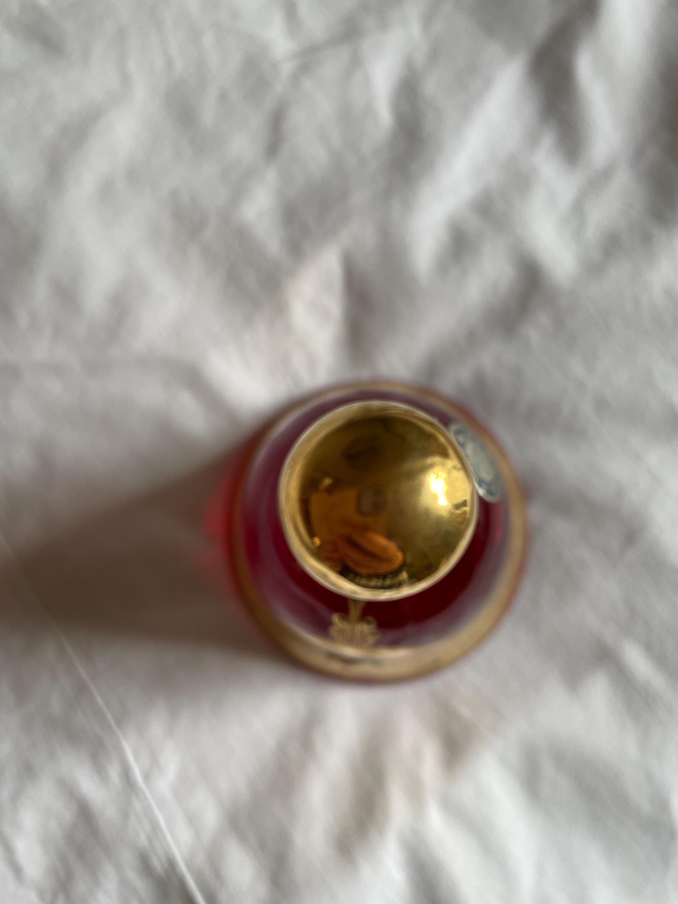 Gorgeous Red and Gold Murano Glass Bell - Etsy