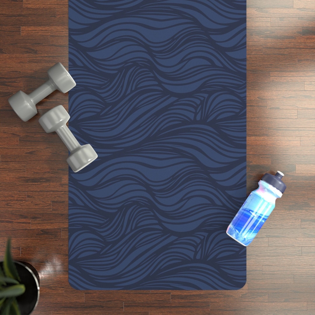 Ocean Water Beach Nature Yoga Mat With Soft Microfiber Suede Top ...