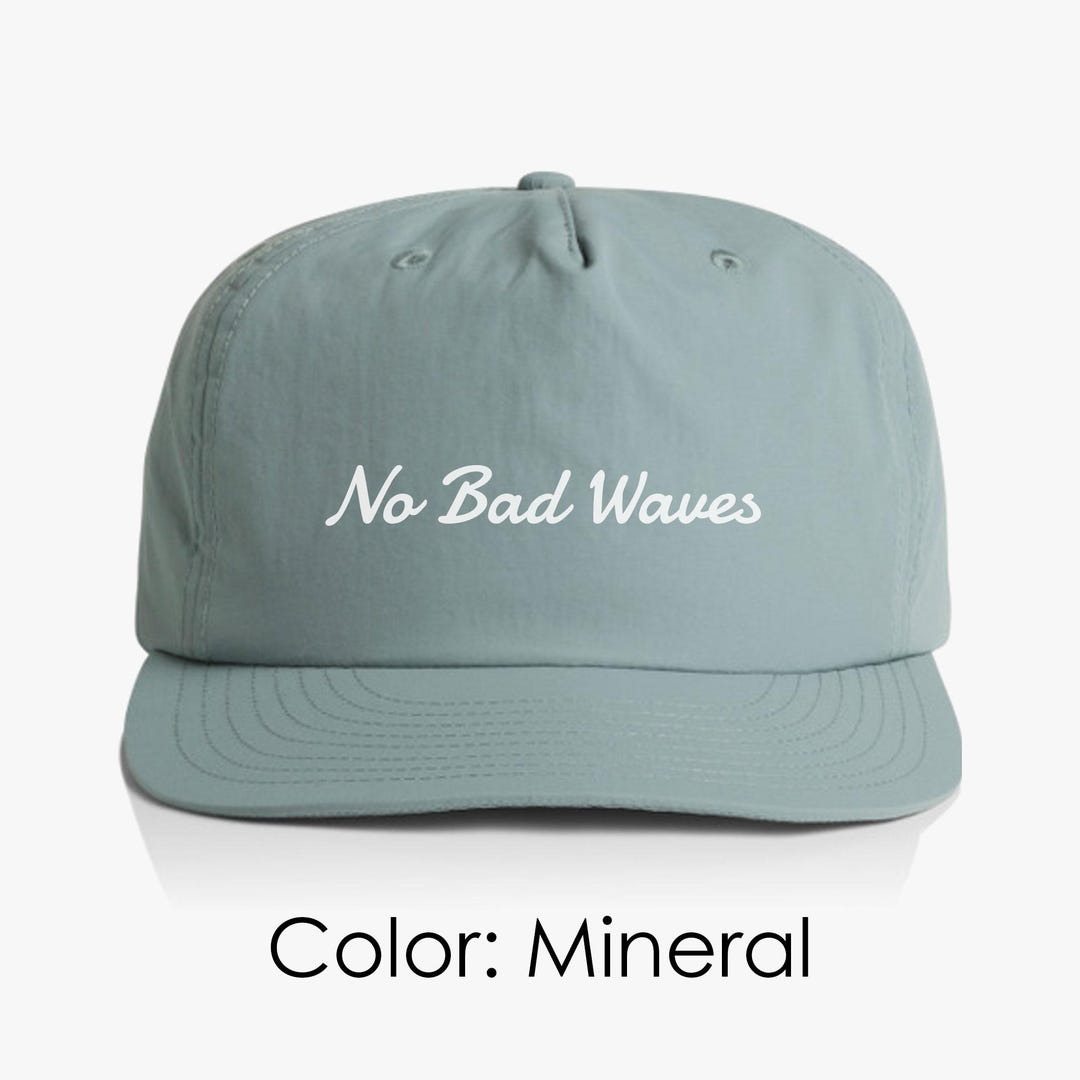 Surf Cap, Beach Hat, Ocean Cap, Summer Headwear, No Bad Waves Surfing ...