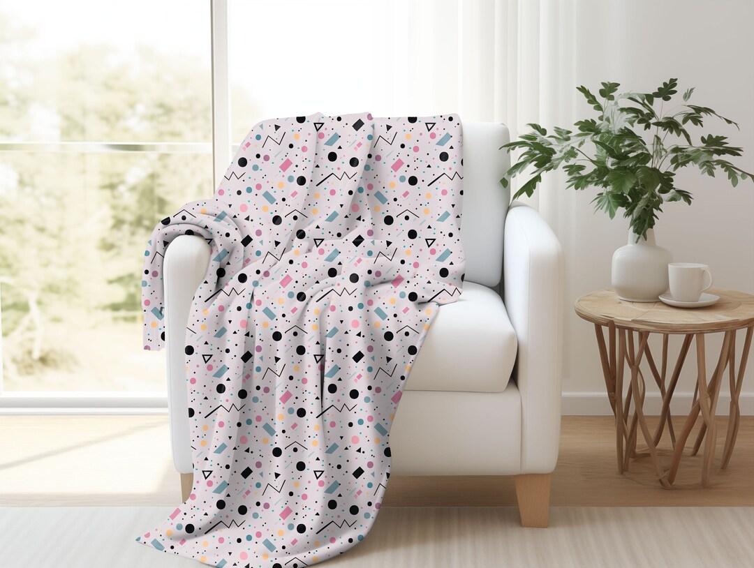 90's Throwback Cozy Throw Velveteen Plush Blanket, 90's Retro Nostalgia ...