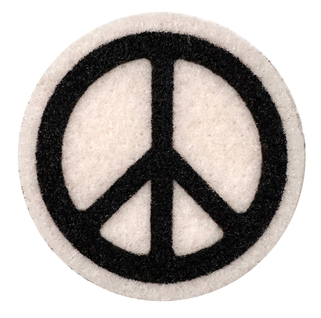 Felt Patch | Peace | Printed With Black Ink - Etsy