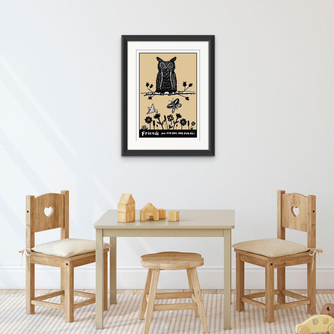 Owl Poster | Unframed Digital Print | Profit From This Sale Will Be ...