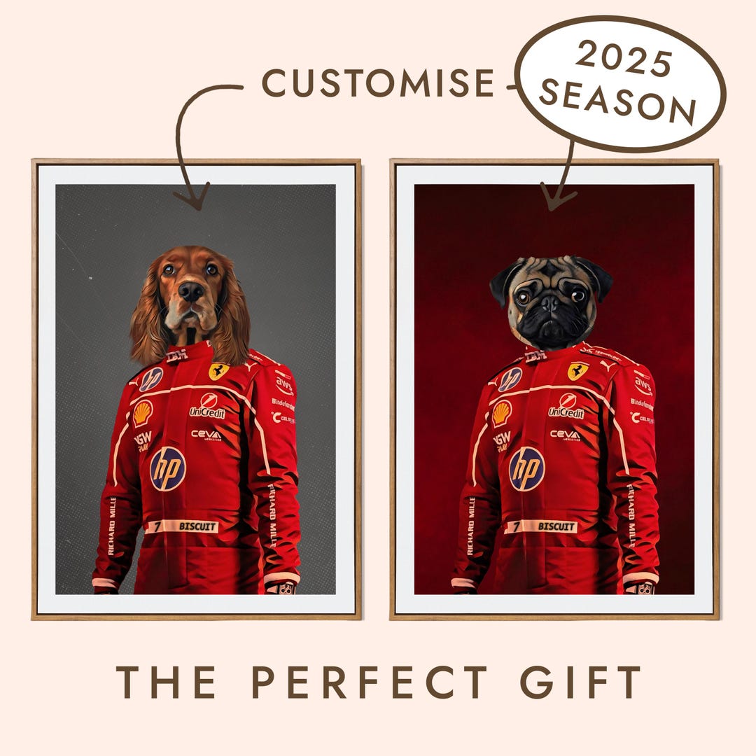 2025 Scuderia Ferrari Charles Leclerc F1 Driver Team Funny Pet Custom ...
