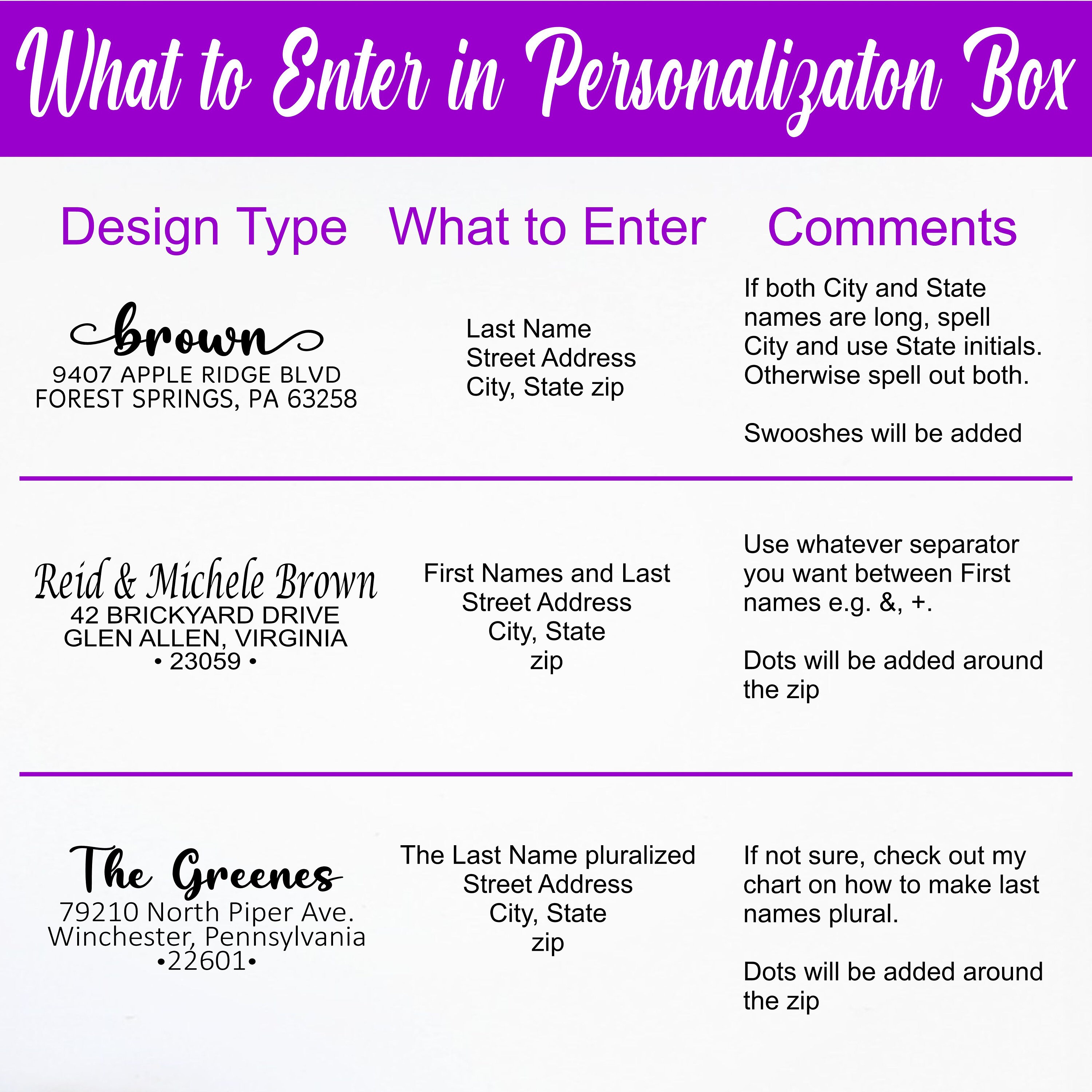 Personalized Stamp, Custom Rubber Stamp, Return Address Stamp, Name ...