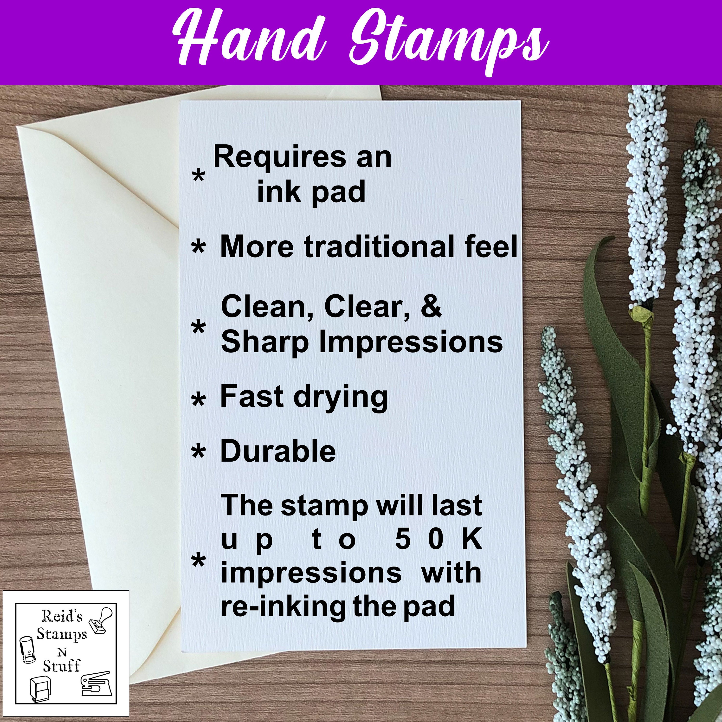 Personalized Stamp, Custom Rubber Stamp, Return Address Stamp, Name ...